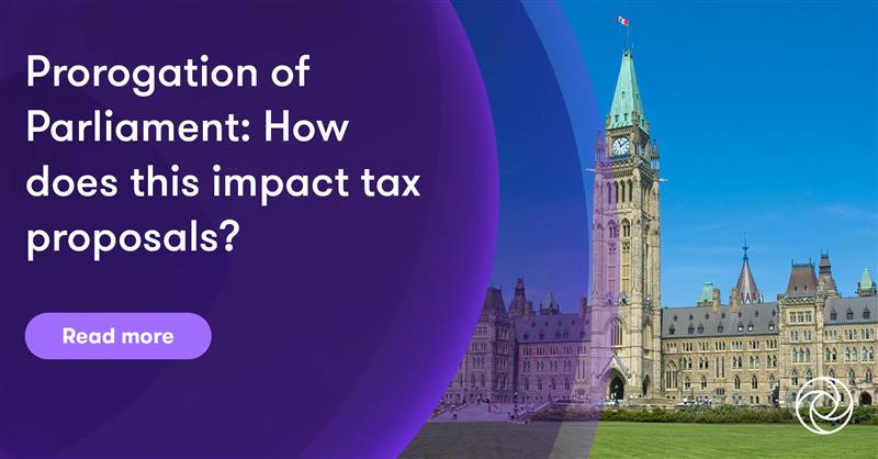 Prorogation of Parliament: How does this impact tax proposals? | Doane ...