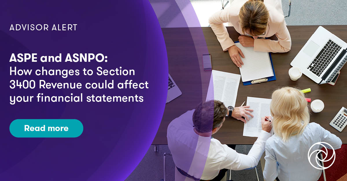 ASPE and ASNPO: How changes to Section 3400 Revenue could affect your ...