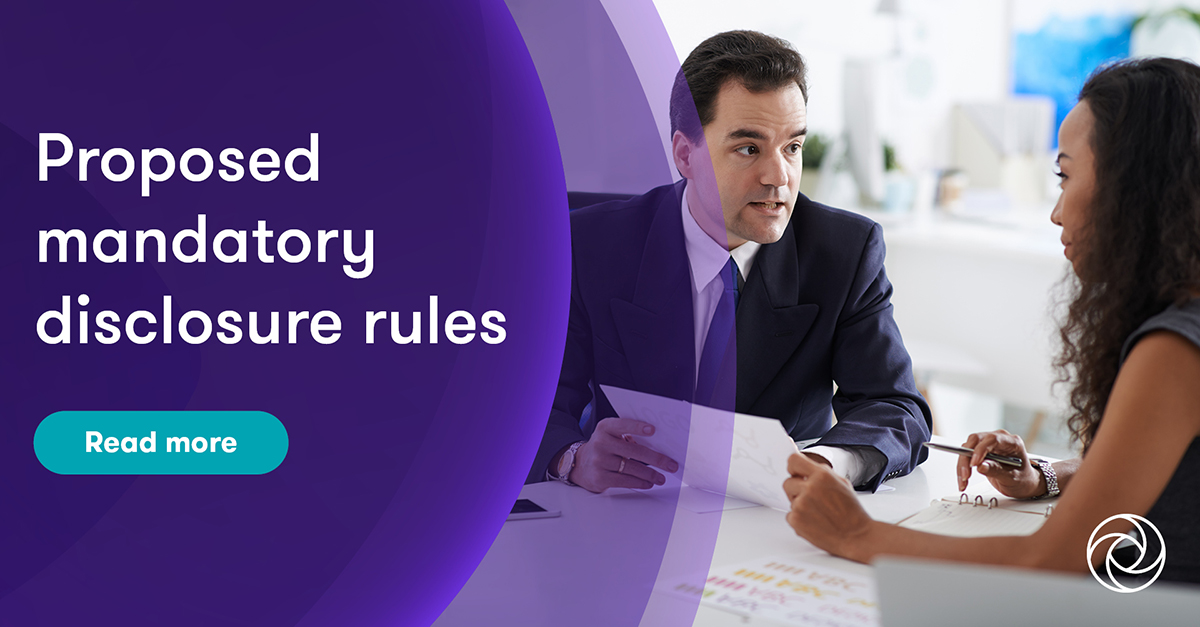 New mandatory disclosure rules | Doane Grant Thornton